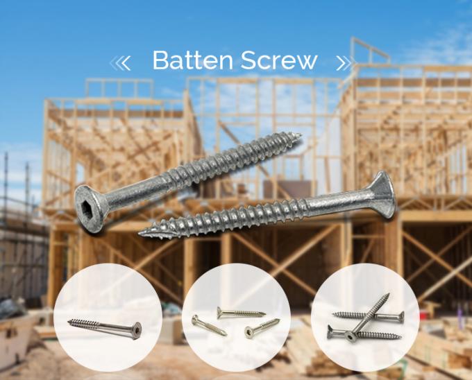 Bugle Batten Head with Ribs T17 Galvanised C3 Batten Screws - 14Gx100mm