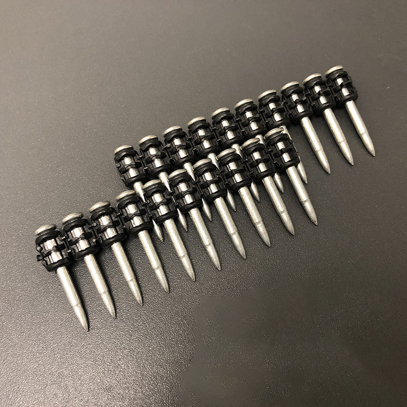 3.0x19mm Plastic Collated Concrete Nails Ballistic Point Galvanized For ...
