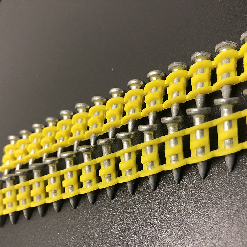 3.0x22mm Plastic Strip Collated Concrete Nails Mechanical Galvanised ...