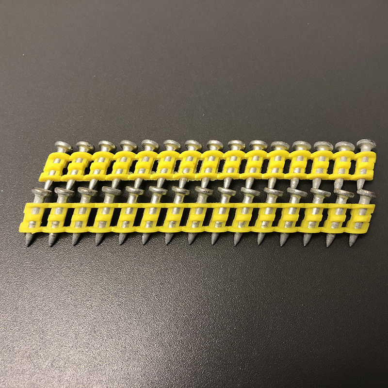 3.0x22mm Plastic Strip Collated Concrete Nails Mechanical Galvanised ...