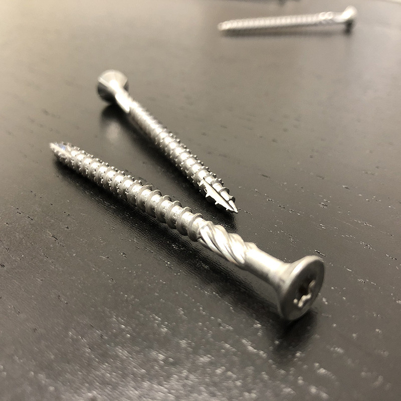 Cut Thread 8G Wood Screws 304 Stainless Steel Decking 40mm Chipboard ...